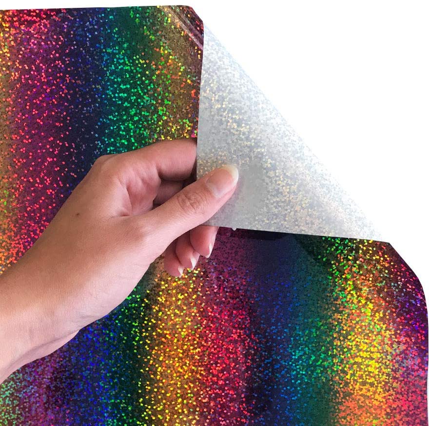 20" ROLL - Siser Holographic HTV Iron on Heat Transfer Vinyl (Rainbow ...