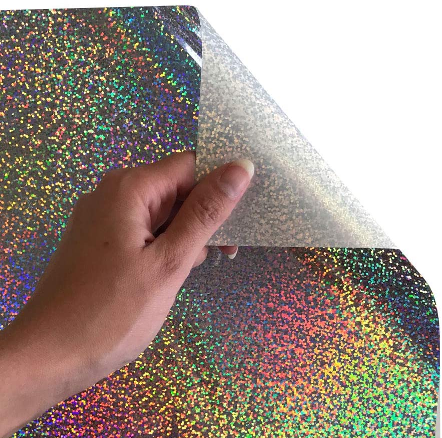 20" ROLL - Siser Holographic HTV Iron on Heat Transfer Vinyl (Silver ...